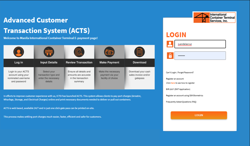 How to add customer details for ACTS online payment - Customer ...